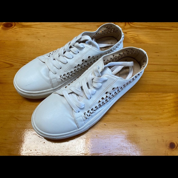 Sam Edelman | Shoes | Sam Edelman White Leather Sneakers | Poshmark